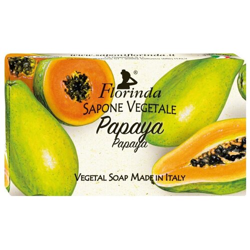 Florinda Мыло кусковое Ароматы тропиков Papaya, 100 г