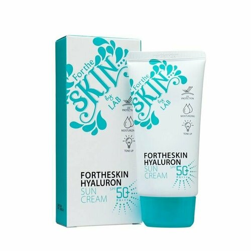 Солнцезащитный крем FOR THE SKIN с гиалуроновой кислотой SPF50+, 70 мл