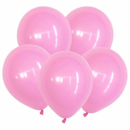 Набор воздушных шаров Карамельно-розовый, Пастель / Candy Pink 5 дюймов (12,5 см), 100 штук, Веселуха