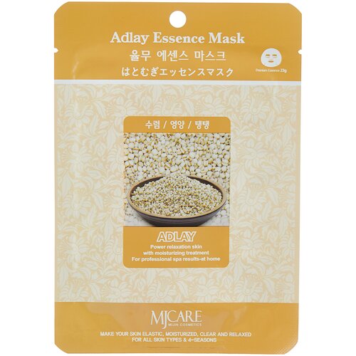 MIJIN Cosmetics тканевая маска MJ Care Adlay Essence с экстрактом адлай, 23 г