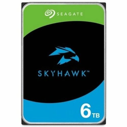 Жесткий диск 3.5" Seagate Skyhawk 6 ТБ , SATA III, 256 Mb, 5400rpm (ST6000VX009)