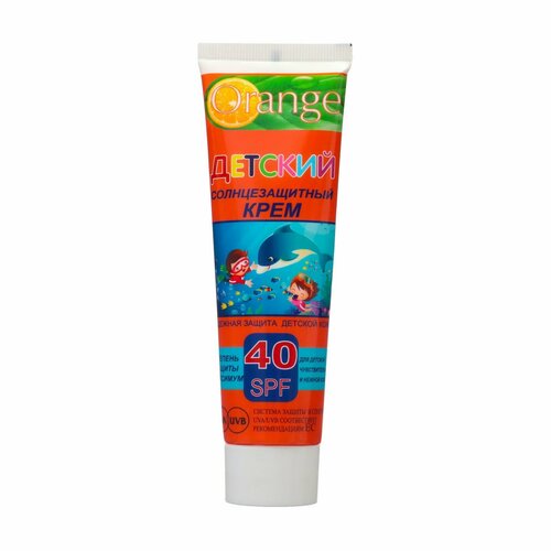 Крем детский солнцезащитный Orange для загара SPF 40, 90 мл