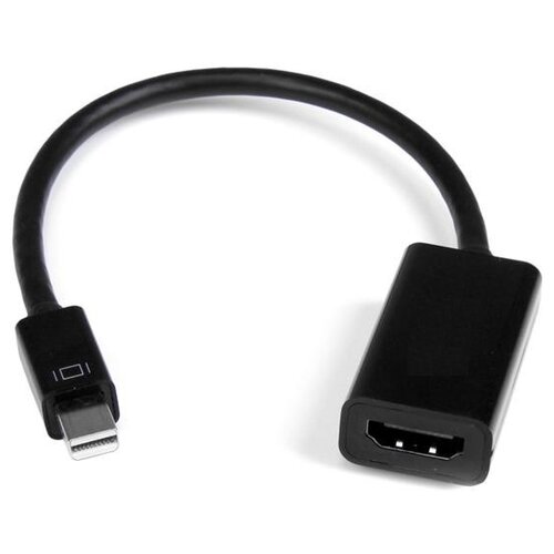 Видео адаптер Orient C302 mini DisplayPort на HDMI кабель 0.2 метра, чёрный