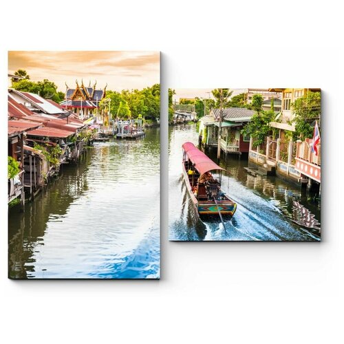 Модульная картина Путешествие по каналам Бангкока60x45