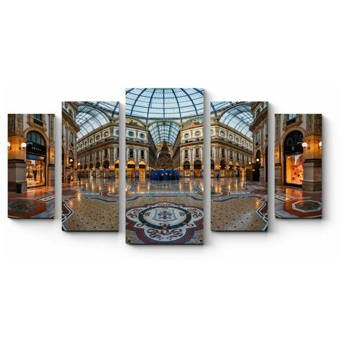 Модульная картина Внутри галереи Виктора Эммануила, Милан130x72