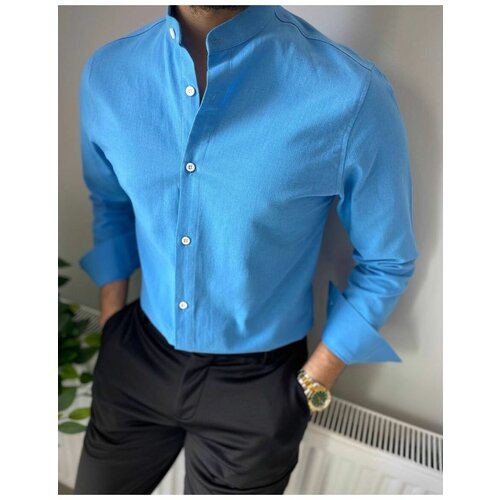 Рубашка SKOS Fashion, размер 4XL, синий