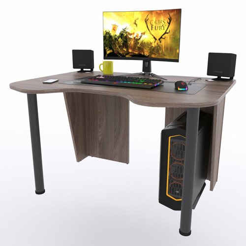 Игровой компьютерный стол "Старк", 120x90x75 см, шимо тёмный