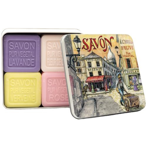 La Savonnerie de Nyons Набор кускового мыла Montmartre, 4 шт., 100 г