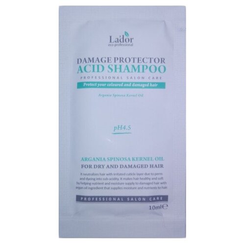 La'dor шампунь Damaged Protector Acid для сухих и поврежденных волос, 10 мл