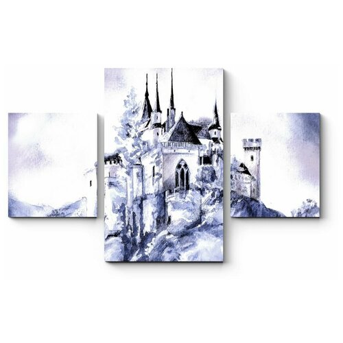Модульная картина Фантастический сказочный замок160x104