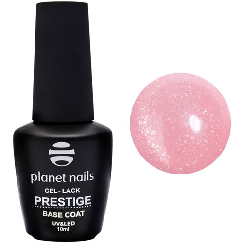 Planet nails Базовое покрытие Prestige Base Shimmer, blush, 10 мл