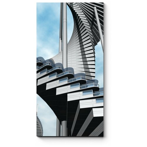 Модульная картина Башни-лестницы 80x160
