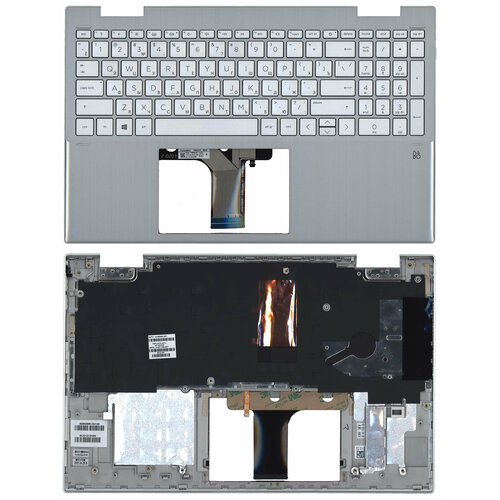 Клавиатура для ноутбука HP Pavilion 15-ER топкейс, серый