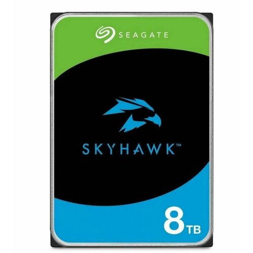 Жесткий диск 3.5 8TB Seagate SkyHawk Surveillance HDD ST8000VX010 SATA 6Gb/s, 7200rpm, 256MB, 24x7, Bulk (20) ST8000VX010 (009805)