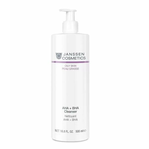 Janssen Cosmetics эмульсия очищающая AHA+BHA Cleanser, 500 мл