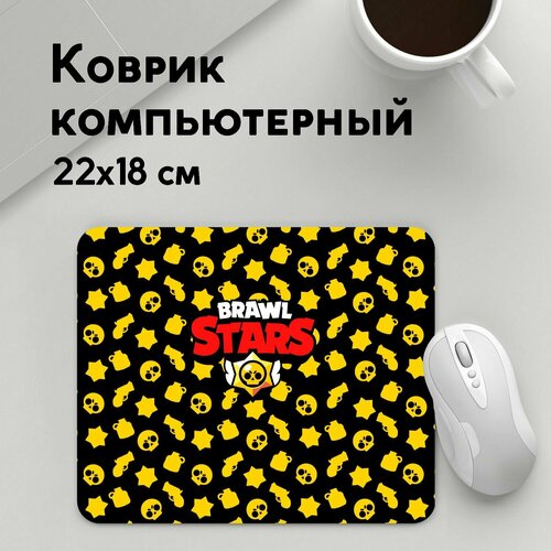 Коврик для мышки прямоугольный 220x180x3мм / Геймерам / Brawl Stars