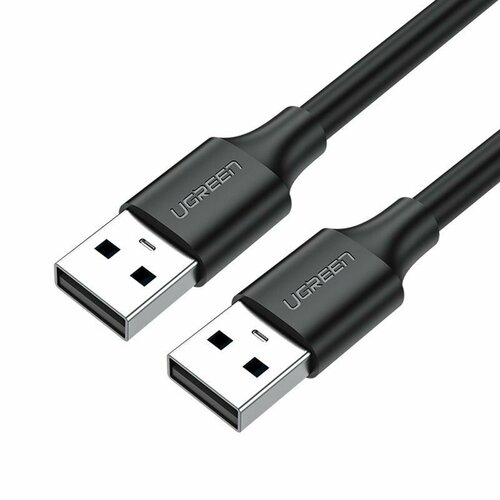 Кабель UGREEN US102 (10310) USB 2.0 A Male to A Male Cable. Длина: 1,5м. Цвет: черный