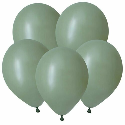Набор воздушных шаров Эвкалипт, Пастель / Eucalyptus, 12 дюймов (30 см), 100 штук