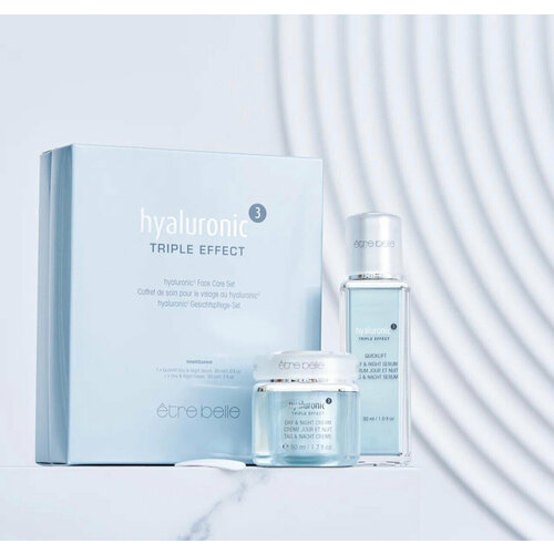 Etre Belle Hyaluronic³ Подарочный набор/ Увлажнящий дневной и ночной крем для лица, 50 мл/ Увлажняющаядневная ночная сыворотка для лица, 30 мл