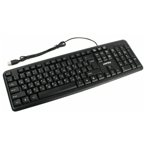 Клавиатура SmartBuy SBK-112U-K Black USB черный, английская/русская (ISO)