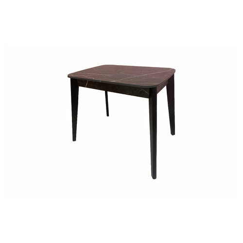 Стол обеденный №40 ДН7 раскладной деревянный черный, фаер стоун