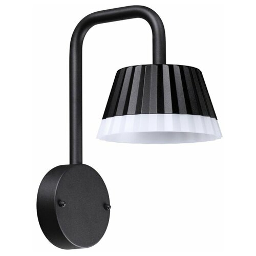 Novotech Уличный настенный светильник Gonna 358457 светодиодный, 10 Вт, цвет арматуры: черный, цвет плафона черный