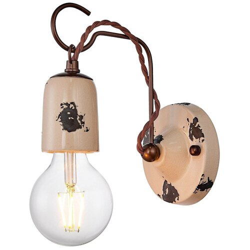 Настенный светильник Lussole Vermilion LSP-8157, E27, 60 Вт, цвет арматуры: коричневый