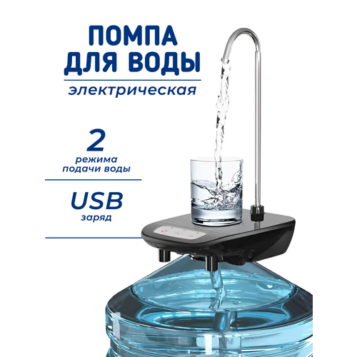 Помпа электрическая для бутилированной воды с подставкой для стакана