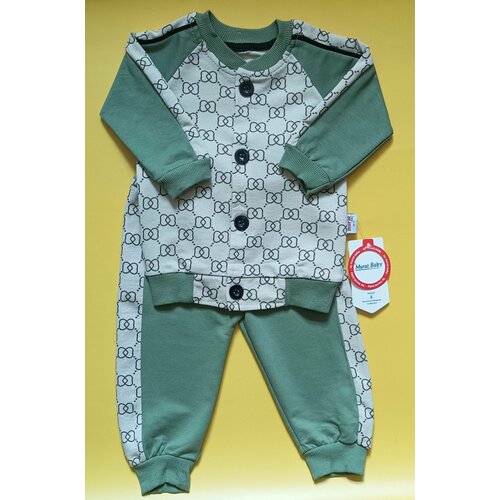 Комплект одежды By Murat Baby, размер 6-9 мес, зеленый