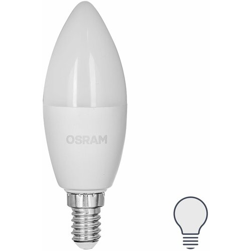 Лампа светодиодная Osram свеча 9Вт 806Лм E14 нейтральный белый свет