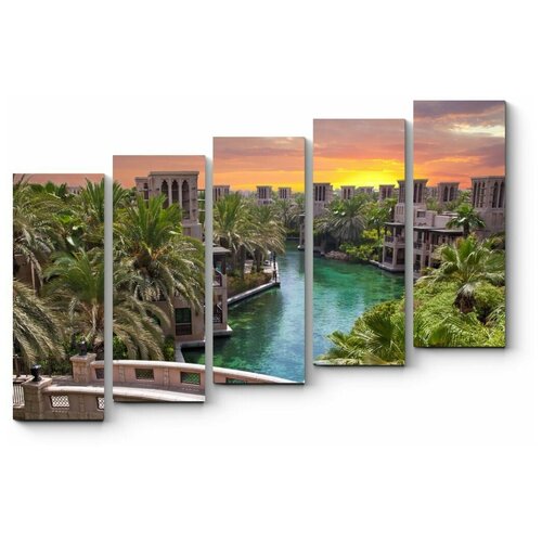 Модульная картина Красота Дубая на закате 190x133