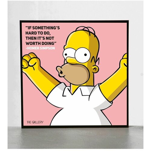 Картина постер Поп-арт Гомер Симпсон мультфильм Simpsons