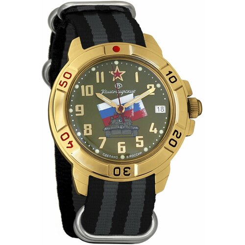 Наручные часы Восток Командирские Мужские Командирские 439435, серый, золотой