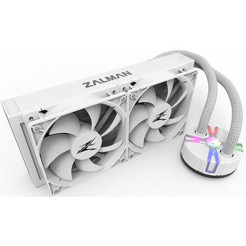 Система водяного охлаждения Zalman Reserator5 Z24 White Soc-AM5/AM4/1151/1200/2066/2011/1700 4-pin 18-37dB Al+Cu 350W 2000gr LED Ret