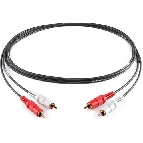 Межблочный кабель 2RCA(m)-2RCA(m) PROCAST cable 2RCA/2RCA.2 длина 2m, цвет черный