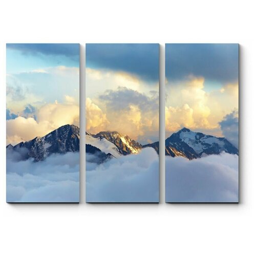 Модульная картина Альпийский пейзаж 90x65