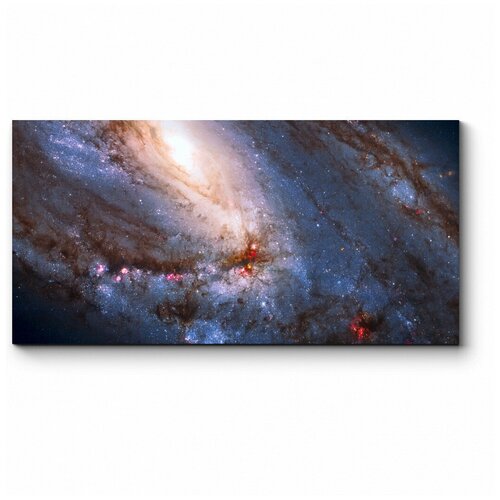 Модульная картина Свет галактик 80x40