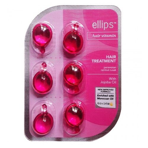 Ellips Hair Vitamin масло Hair Treatment для сильно поврежденных волос, 6 мл, 6 шт., ампулы