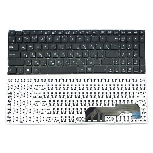 Клавиатура для ноутбука Asus X541 черная, без рамки