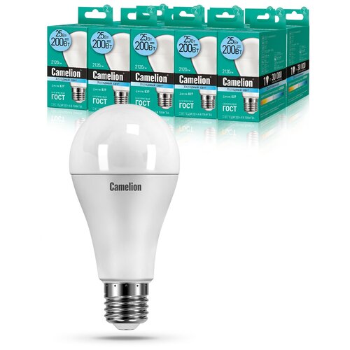 Набор из 10 светодиодных лампочек Camelion LED25-A65/845/E27