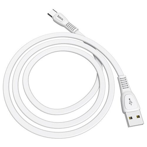 USB дата кабель Type-C HOCO X40 белый 1м. 3A