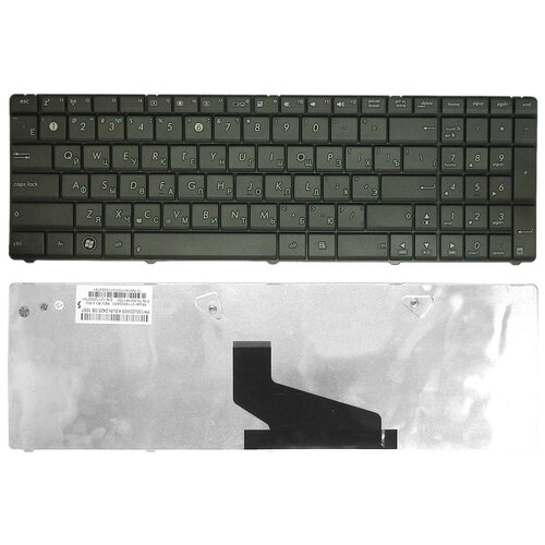 Клавиатура для ноутбука Asus K53Z, русская, черная без рамки