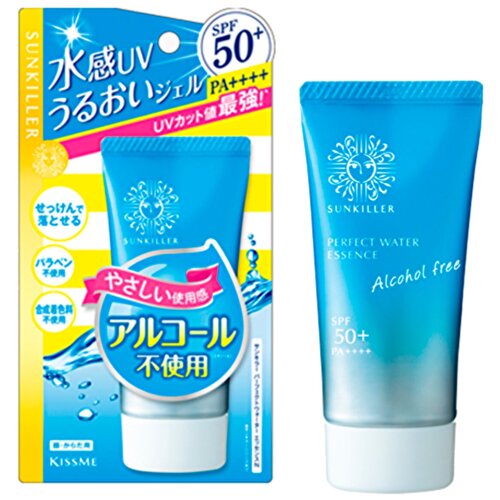 Isehan Sunkiller Perfect Water Essence N Солнцезащитный крем для лица и тела SPF 50+ / для идеально ровного загара / японская косметика