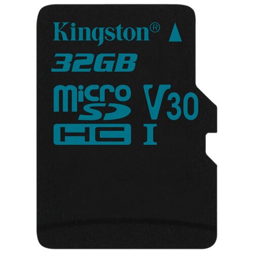 Карта памяти Kingston microSD 32 ГБ Class 10, V30, UHS-I U3, R/W 90/45 МБ/с