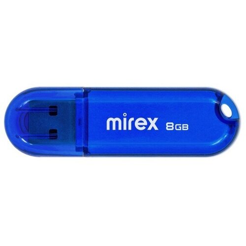 Флешка Mirex CANDY BLUE, 8 Гб , USB2.0, чт до 25 Мб/с, зап до 15 Мб/с, синяя