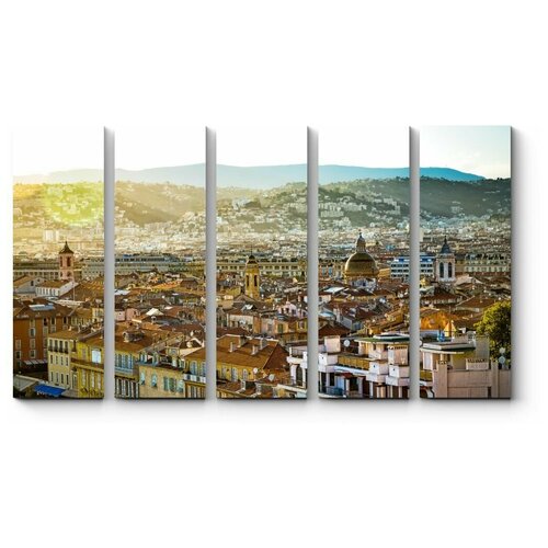 Модульная картина Панорама, Ницца, Франция130x78