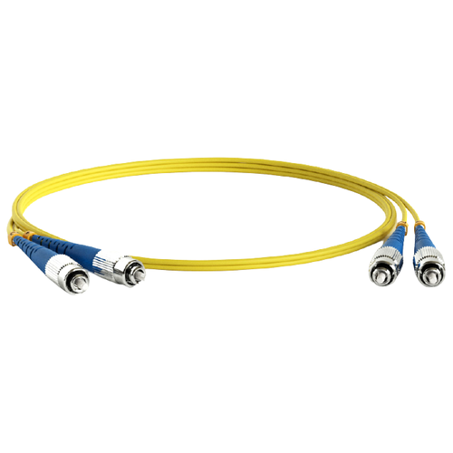 Кабель Hyperline FC-D2-9-FC/UR-FC/UR-H-2M-LSZH, 2 м, желтый