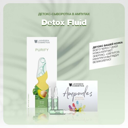 Janssen Cosmetics Детокс-сыворотка для лица в ампулах Ampoules Detox Fluid, 2 мл, 7 шт.