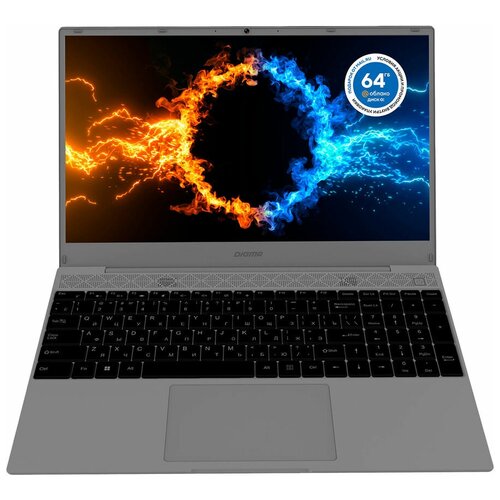 Ноутбук Digma EVE 15 C423 (NR5158DXW01) grey, 15.6" IPS (FHD/Ryzen 5 3500U/8Gb/512GbSSD/W11Pro)