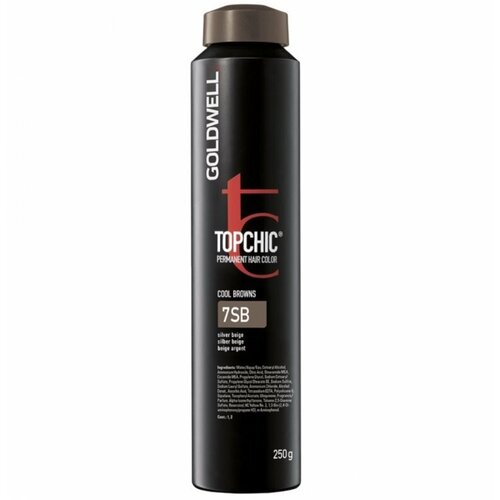 Goldwell Topchic стойкая крем-краска для волос, 7SB серебристо-бежевый, 250 мл